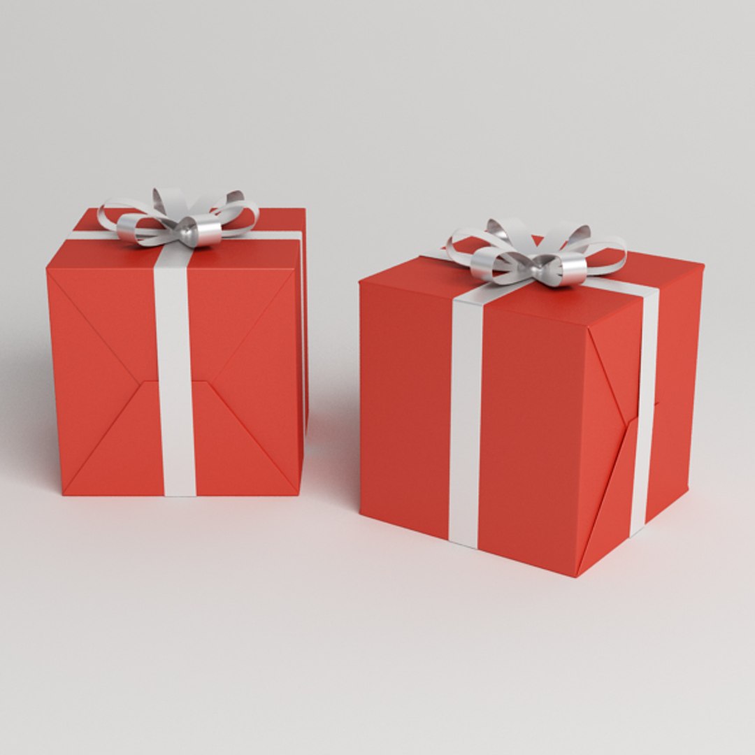 Gift Box 3d Model