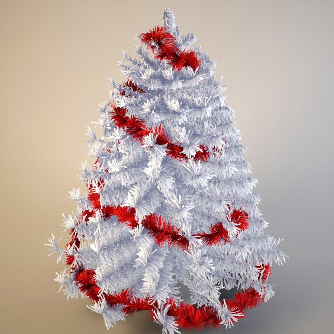 3d max christmas fur-tree animation
