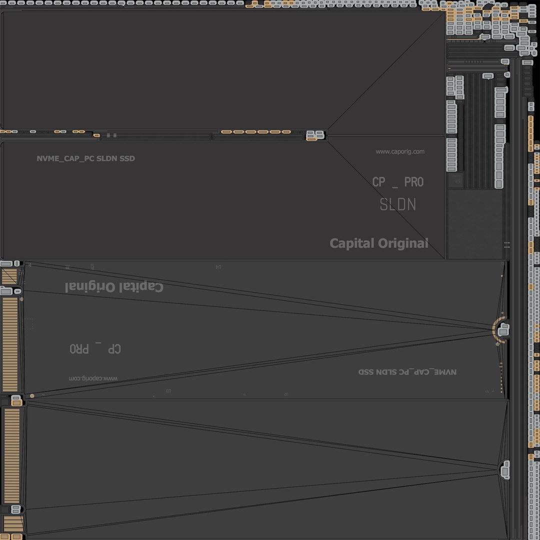 NVme SSD M2 3D - TurboSquid 1794804