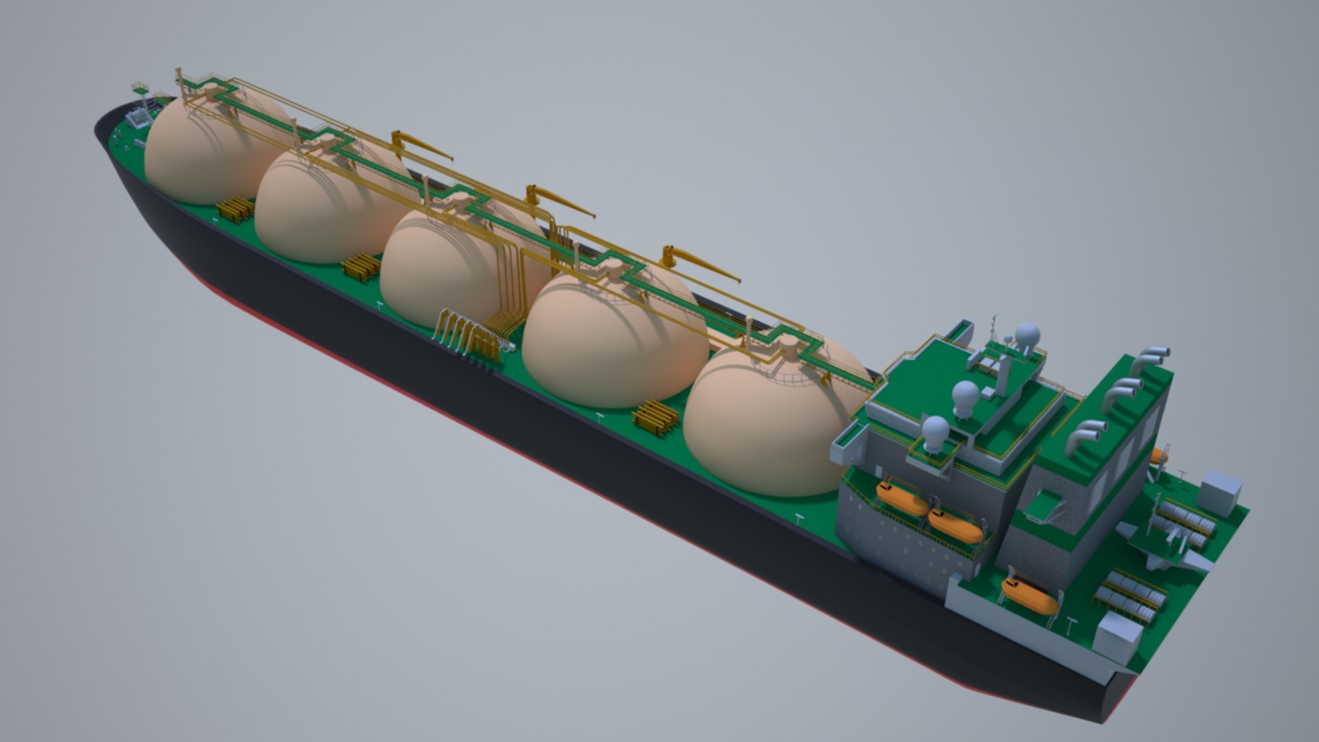 Lng Tanker Ship 3D Model - TurboSquid 1154693