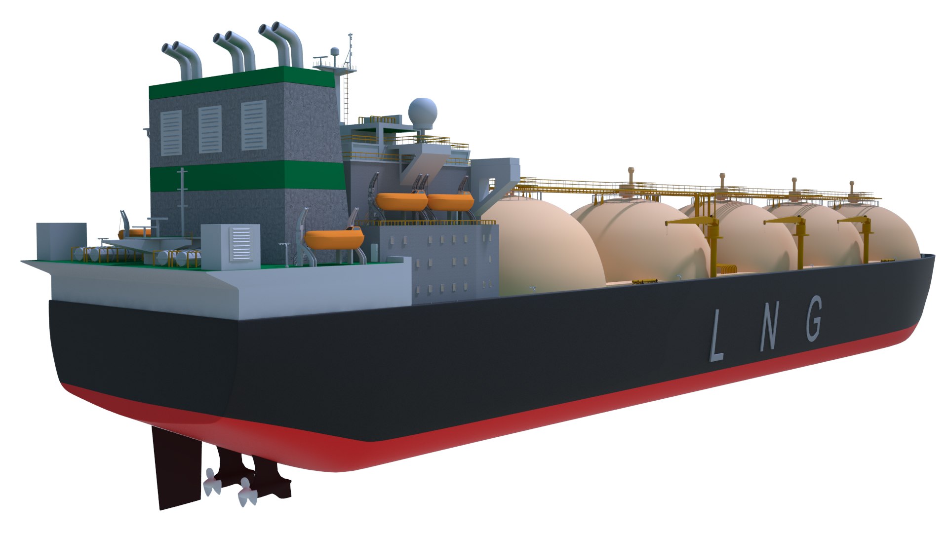 Lng Tanker Ship 3D Model - TurboSquid 1154693