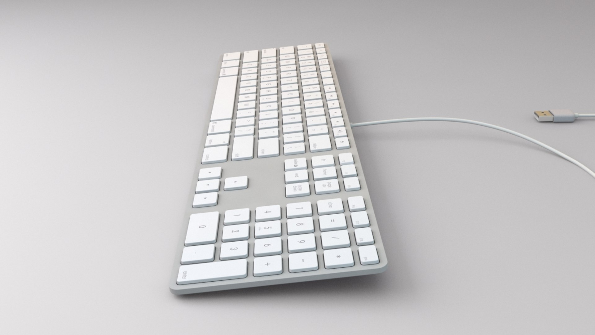 3d Apple Keyboard Model