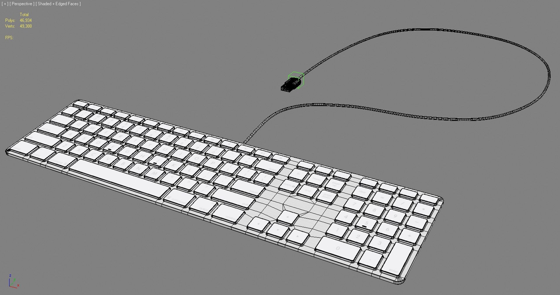 3d Apple Keyboard Model
