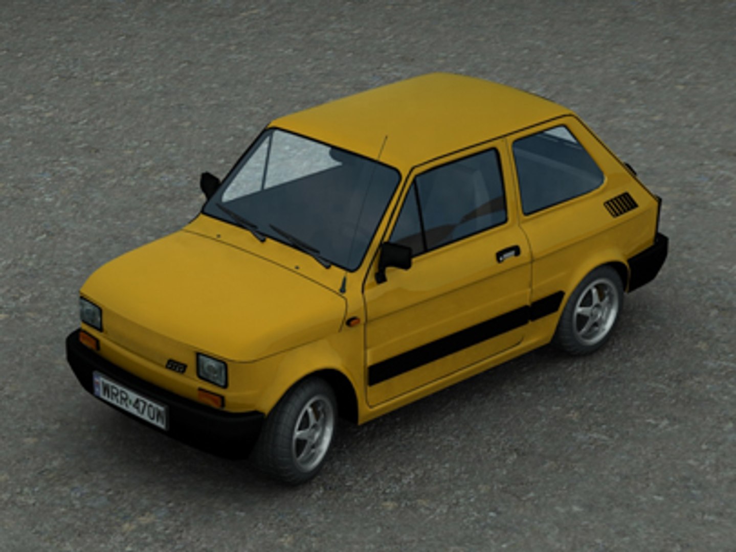 Car Fiat 126p 3d Model