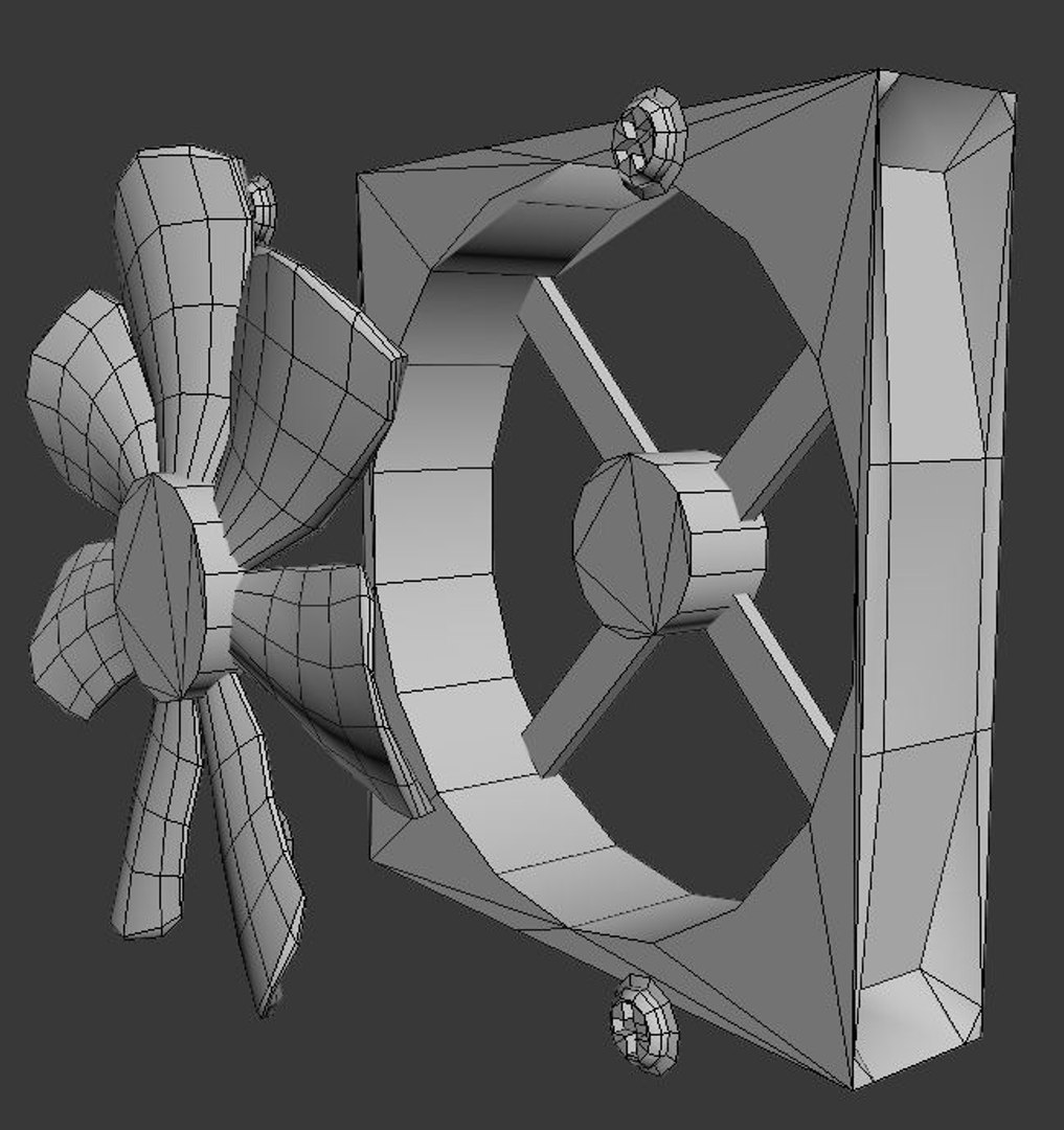 Computer Case Fan 3d Model