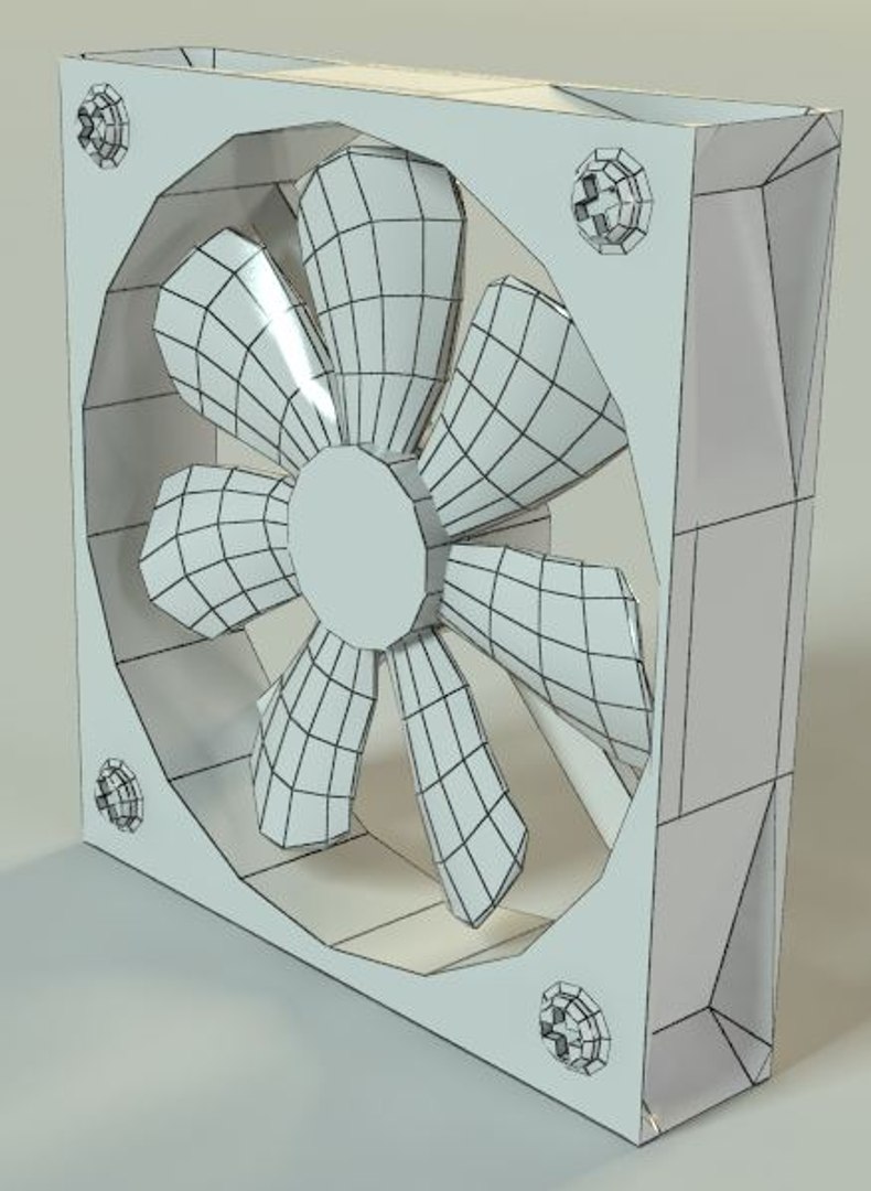 Computer Case Fan 3d Model