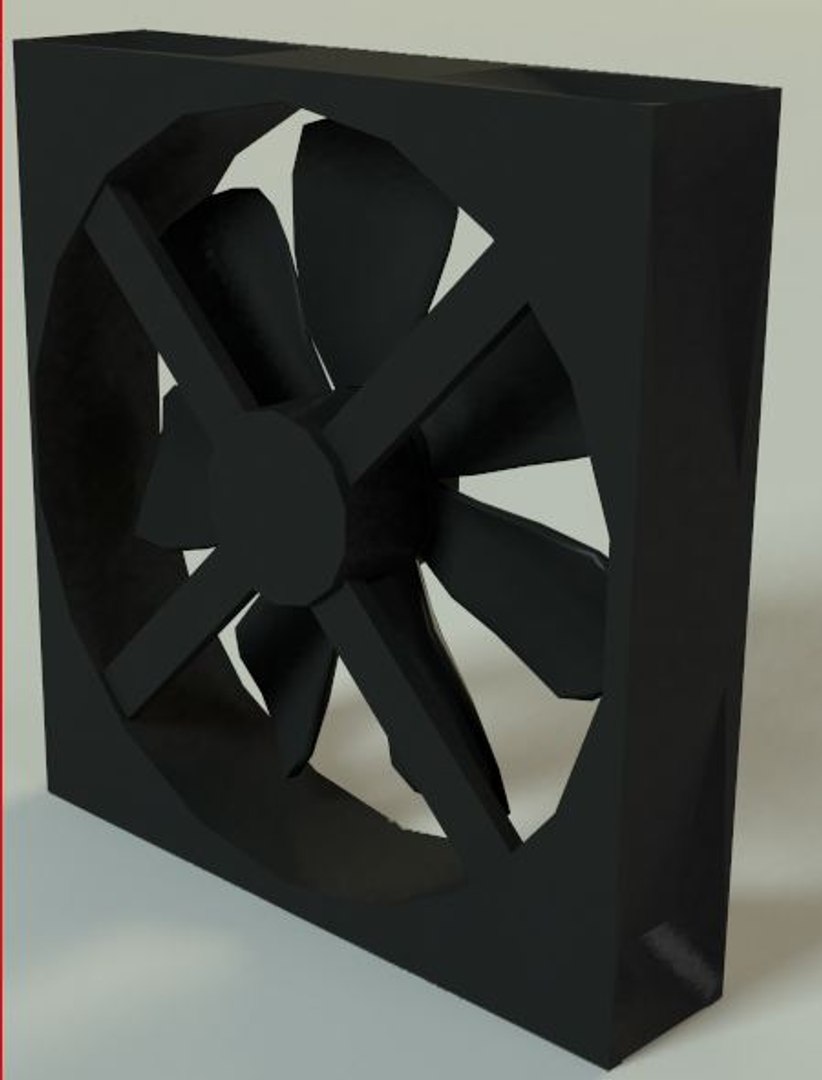 Computer Case Fan 3d Model