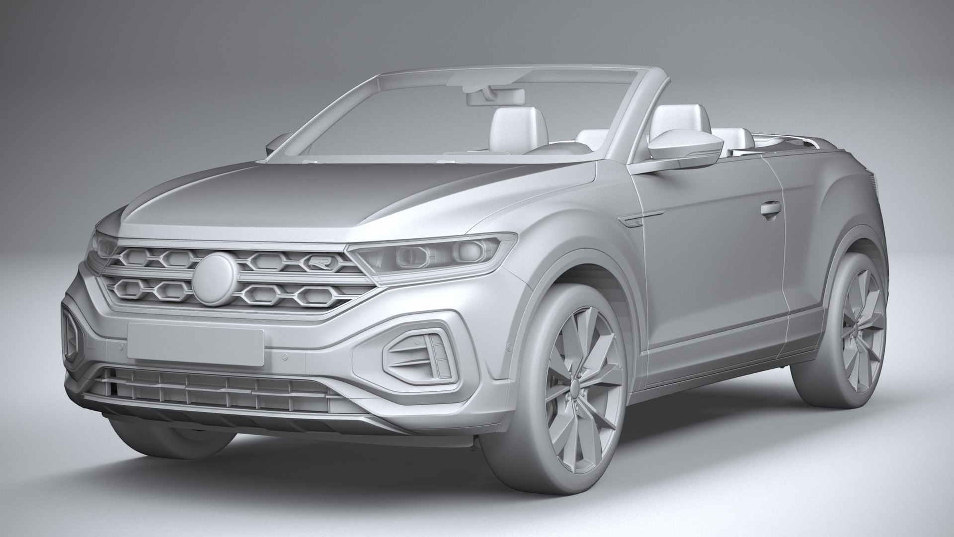 3D Volkswagen T-Roc Cabrio R-line 2022 model - TurboSquid 1858170