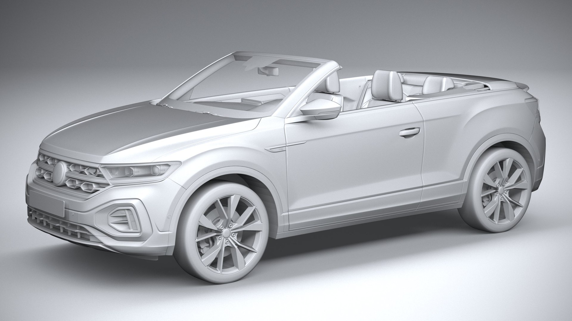 3D Volkswagen T-Roc Cabrio R-line 2022 model - TurboSquid 1858170