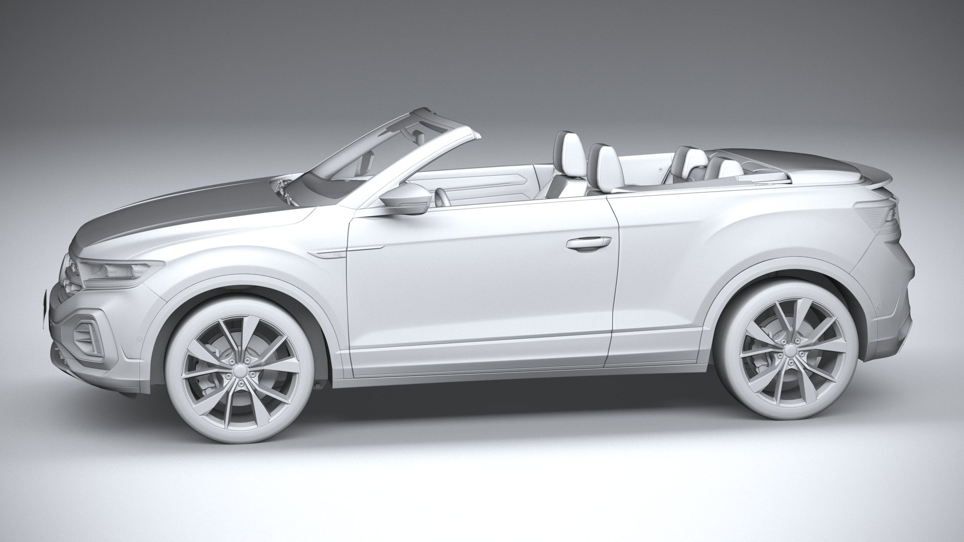 3D Volkswagen T-Roc Cabrio R-line 2022 model - TurboSquid 1858170