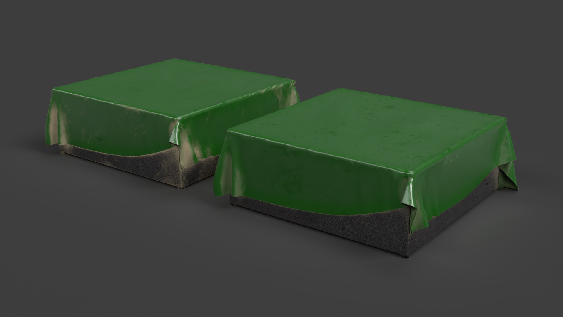 Free Covered Coffee Table 3D - TurboSquid 1952538