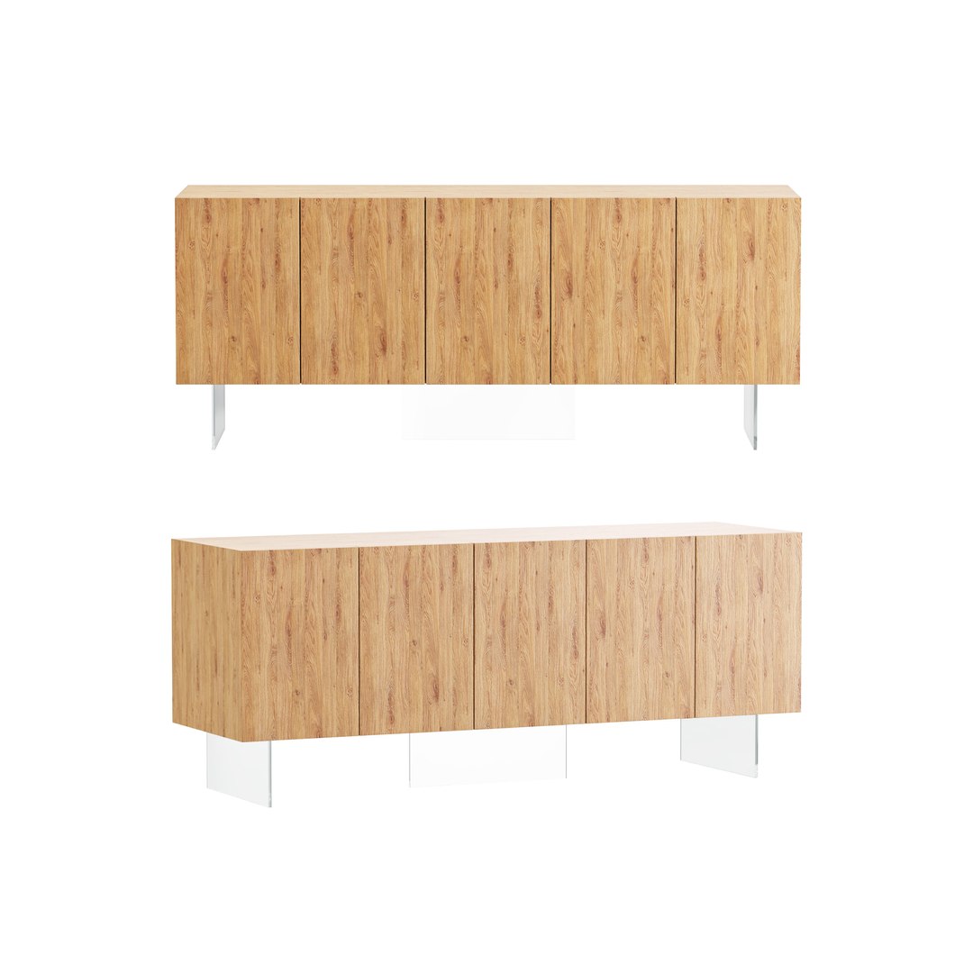 Wood Sideboard 3D Model - TurboSquid 2235571