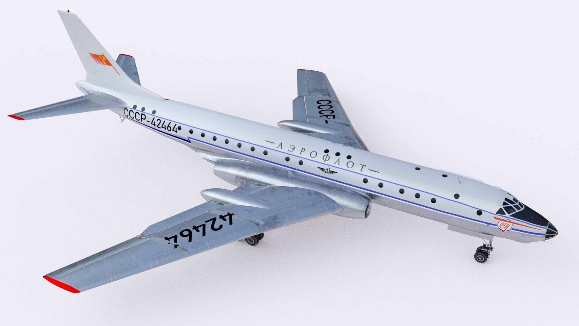 3D Tu 104A - TurboSquid 1968516