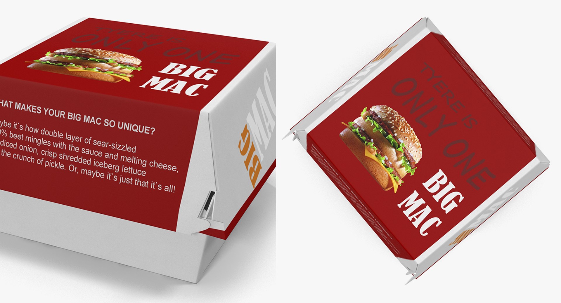 Big Mac Burger Box Model - TurboSquid 1274021
