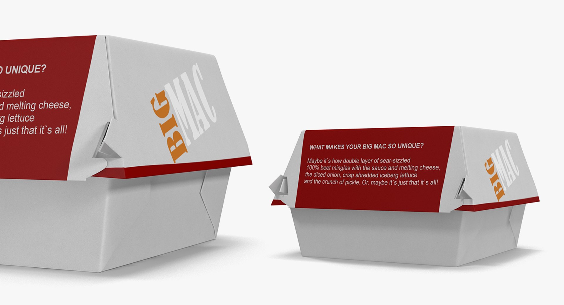 Big Mac Burger Box Model - TurboSquid 1274021