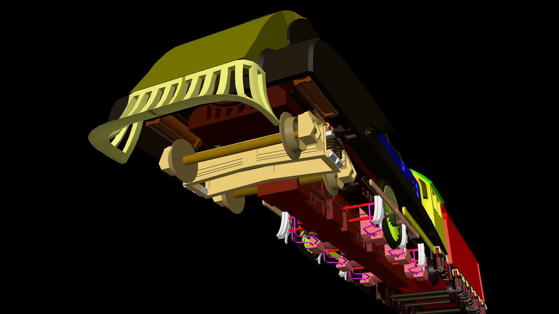 Wedgewood car train model - TurboSquid 2087342