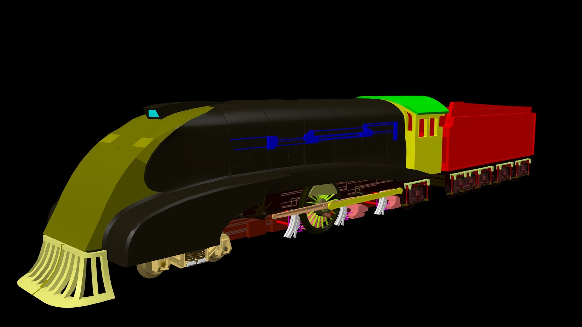 Wedgewood car train model - TurboSquid 2087342