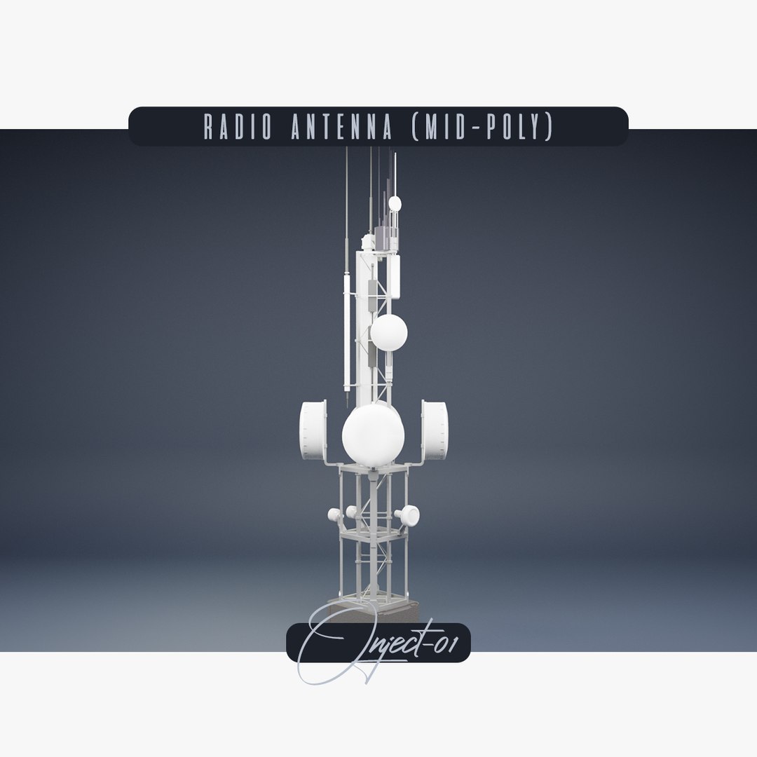 3D Radio Antenna 01 Model - TurboSquid 2010333