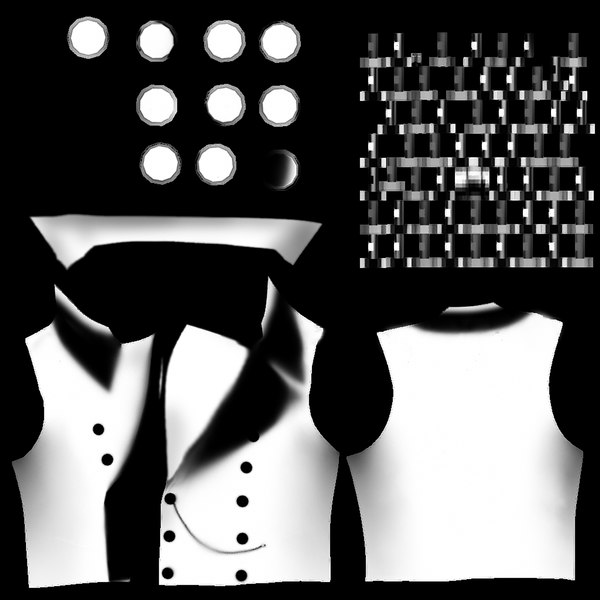 3D model Mens Pinkerton Vest with Shirt Combo - TurboSquid 1838749