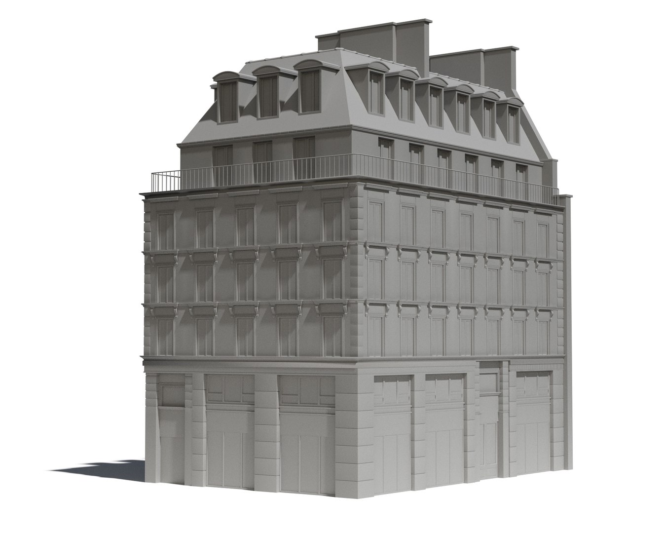 3d Model Paris House Exterior