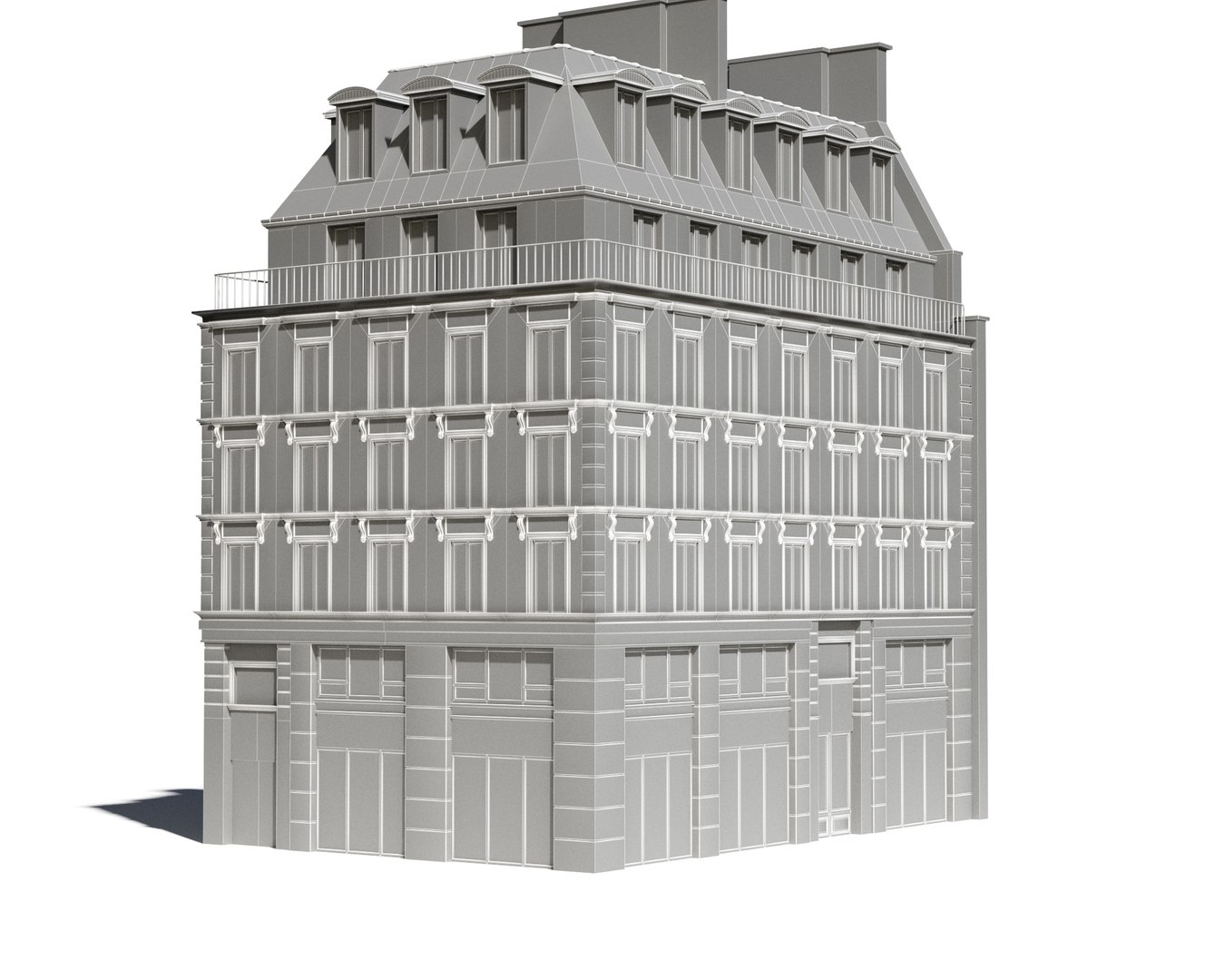3d Model Paris House Exterior