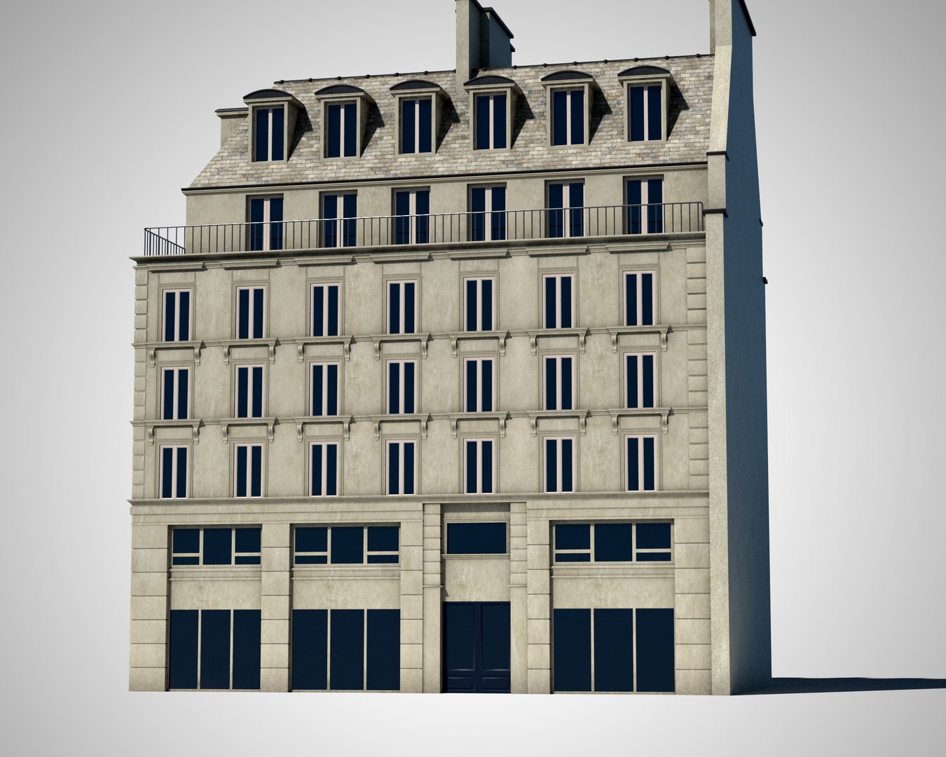 3d Model Paris House Exterior