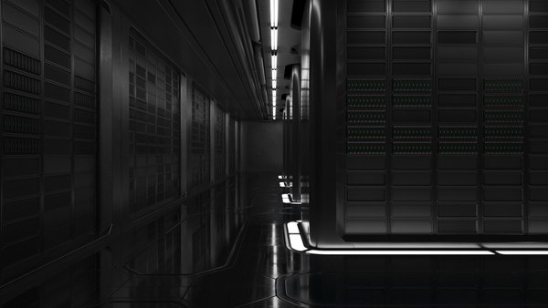 3D sci-fi server room model - TurboSquid 1521579