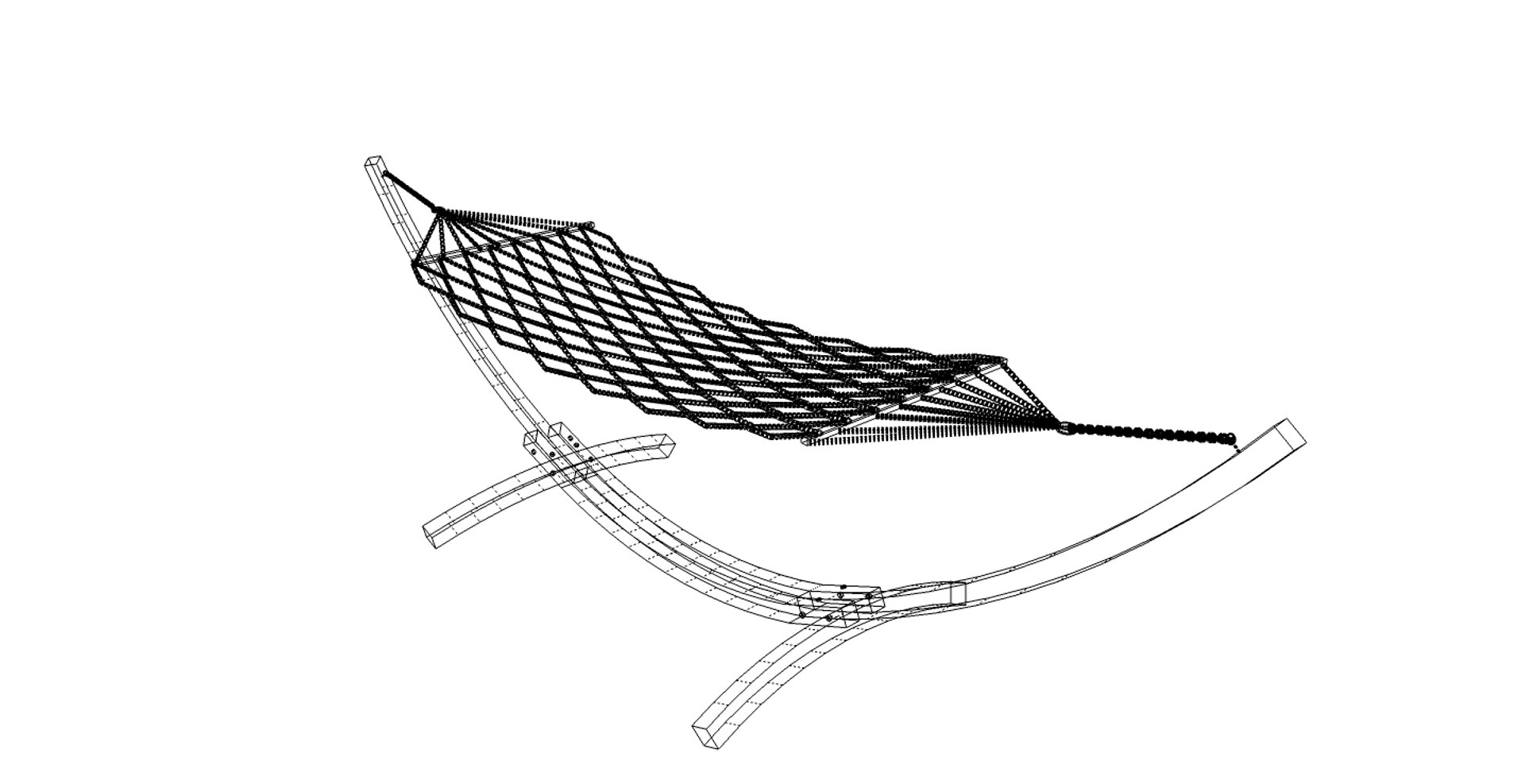 3d Model Hammock Outdoor Furniture