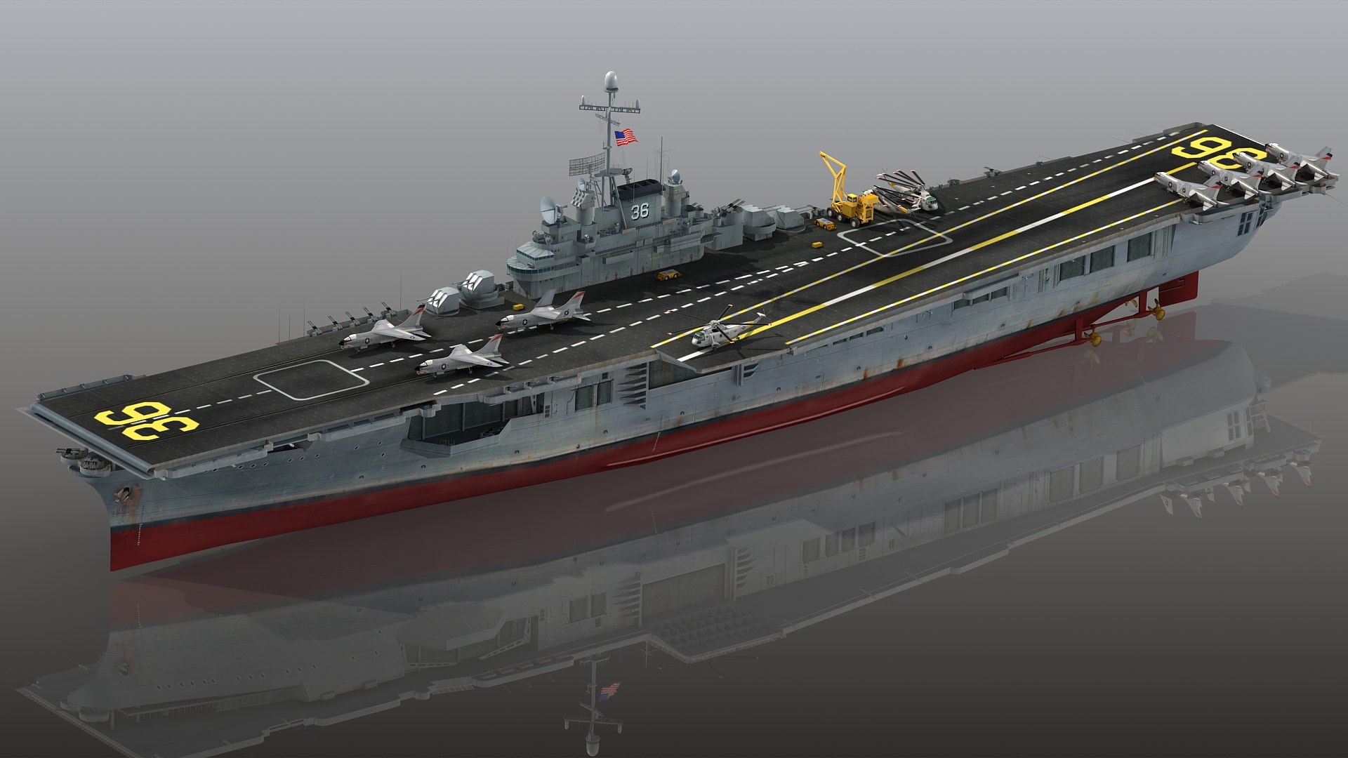 3D uss antietam cvs-36 cvs - TurboSquid 1536132