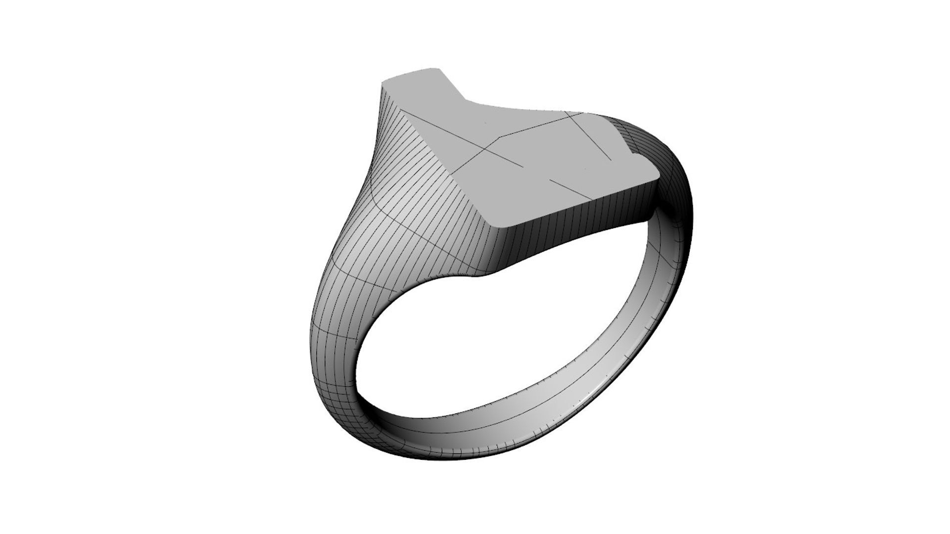 Alphabet Signet Ring L Model - TurboSquid 2083140