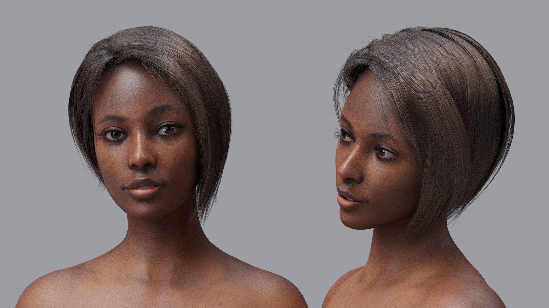 3D African Female Model - TurboSquid 1892171