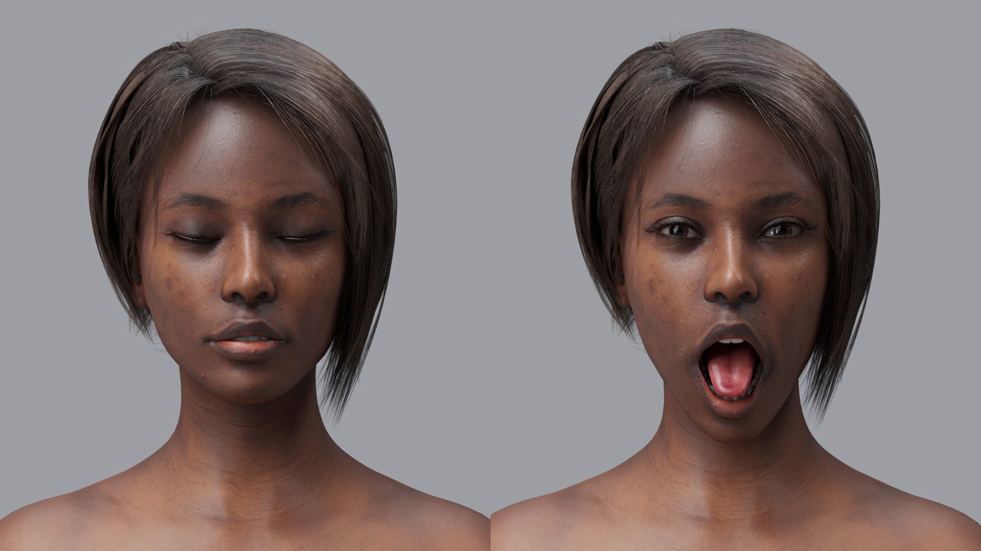 3D African Female Model - TurboSquid 1892171