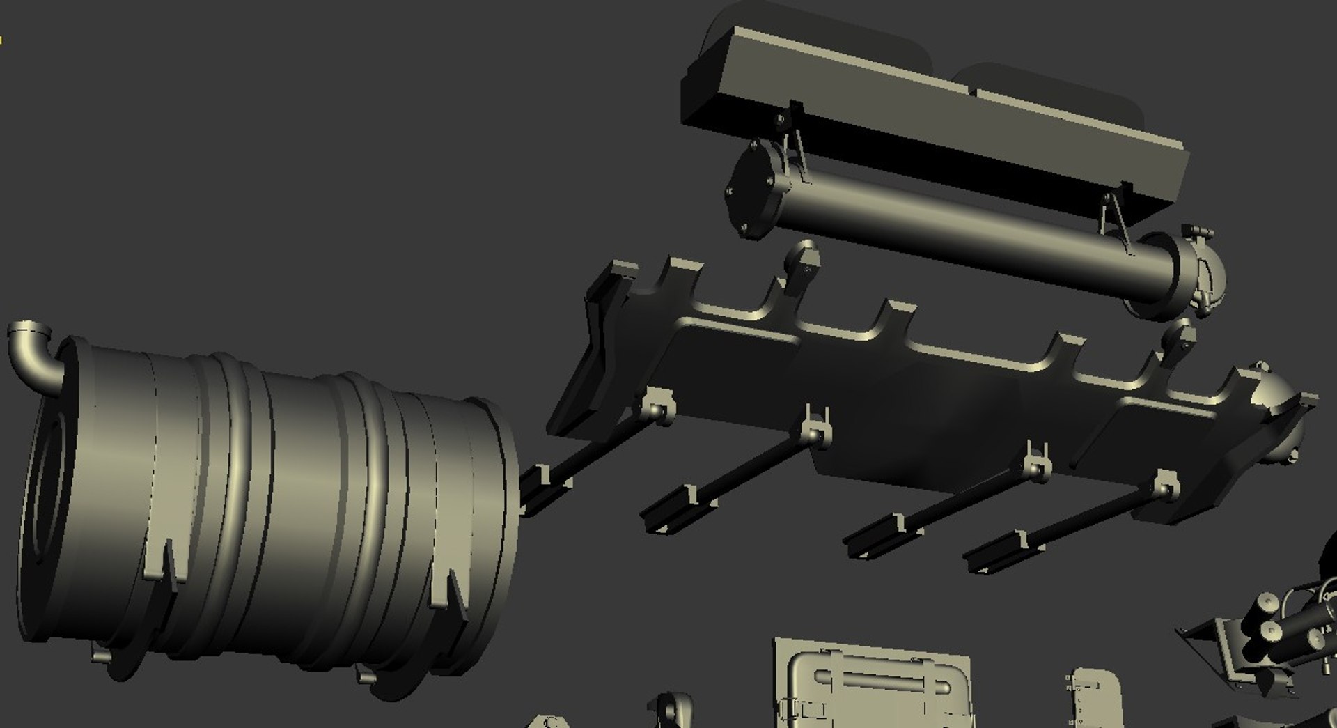 Kit Bash Tank Parts 3d Max