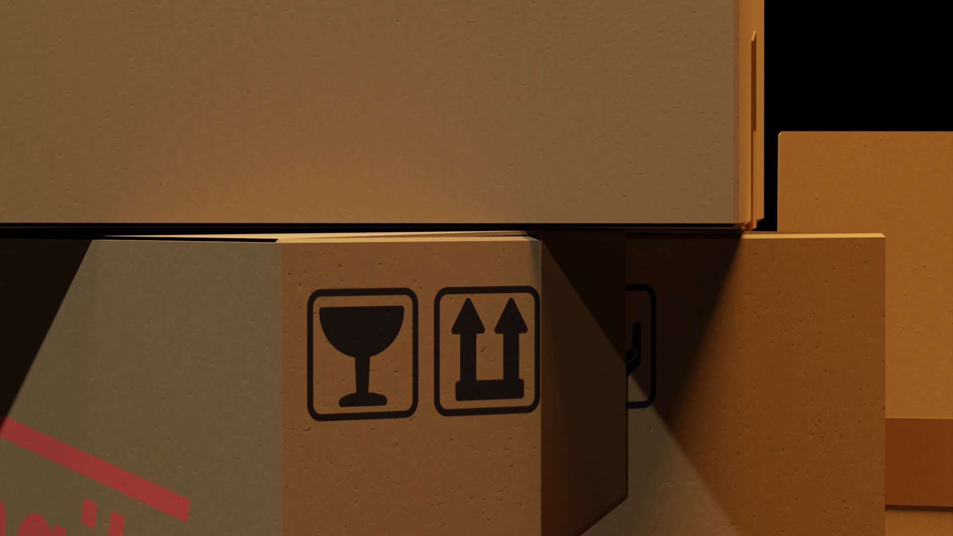 Cardboard Box For Storage 3D Model - TurboSquid 1858993