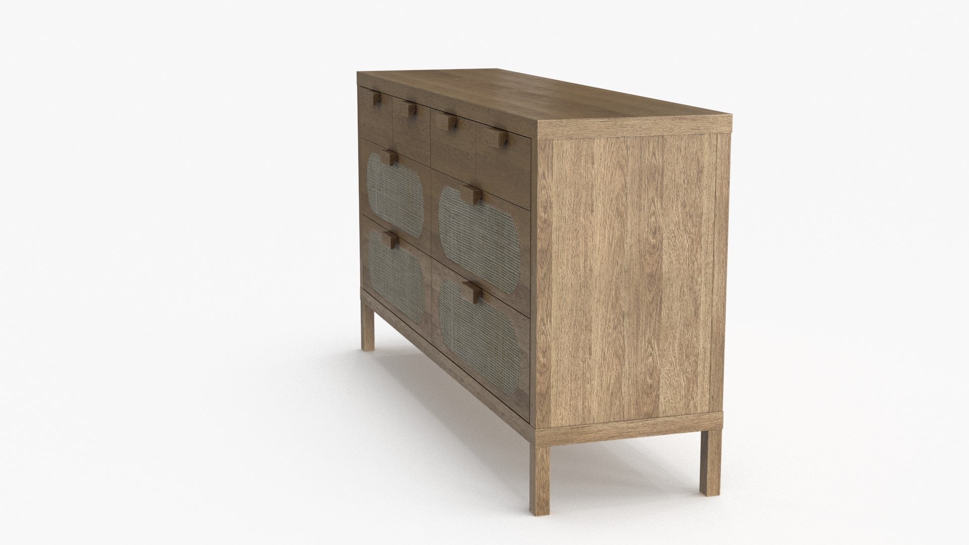 Marcy 8 Drawer Dresser Brown 3D Model - TurboSquid 2304834