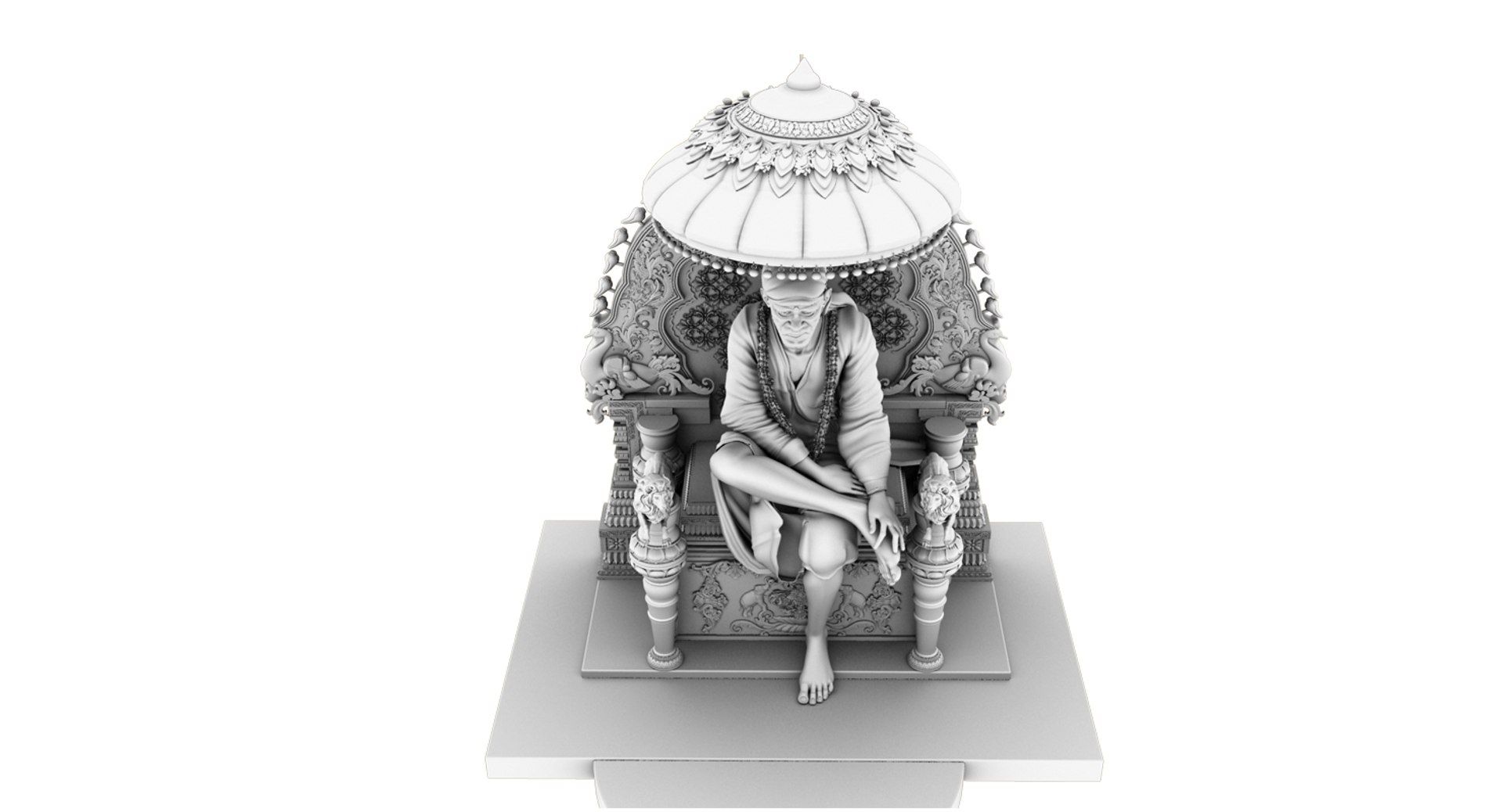 3D Shirdi Sai Baba Model - TurboSquid 1578186