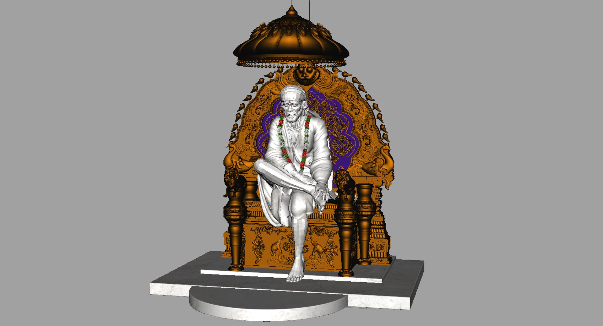 3D Shirdi Sai Baba Model - TurboSquid 1578186
