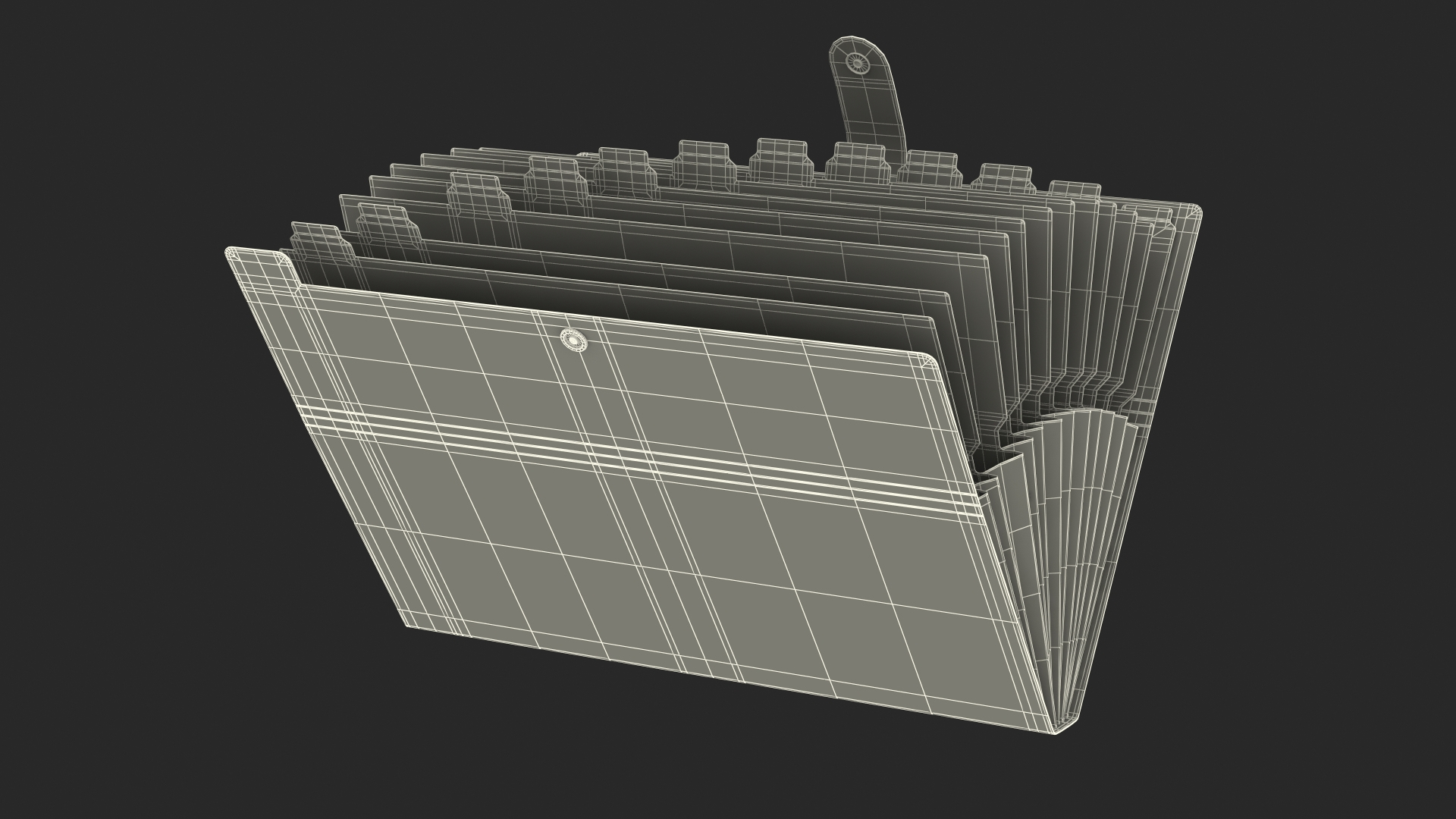 3D Expanding File Folder Open Black - TurboSquid 1804878