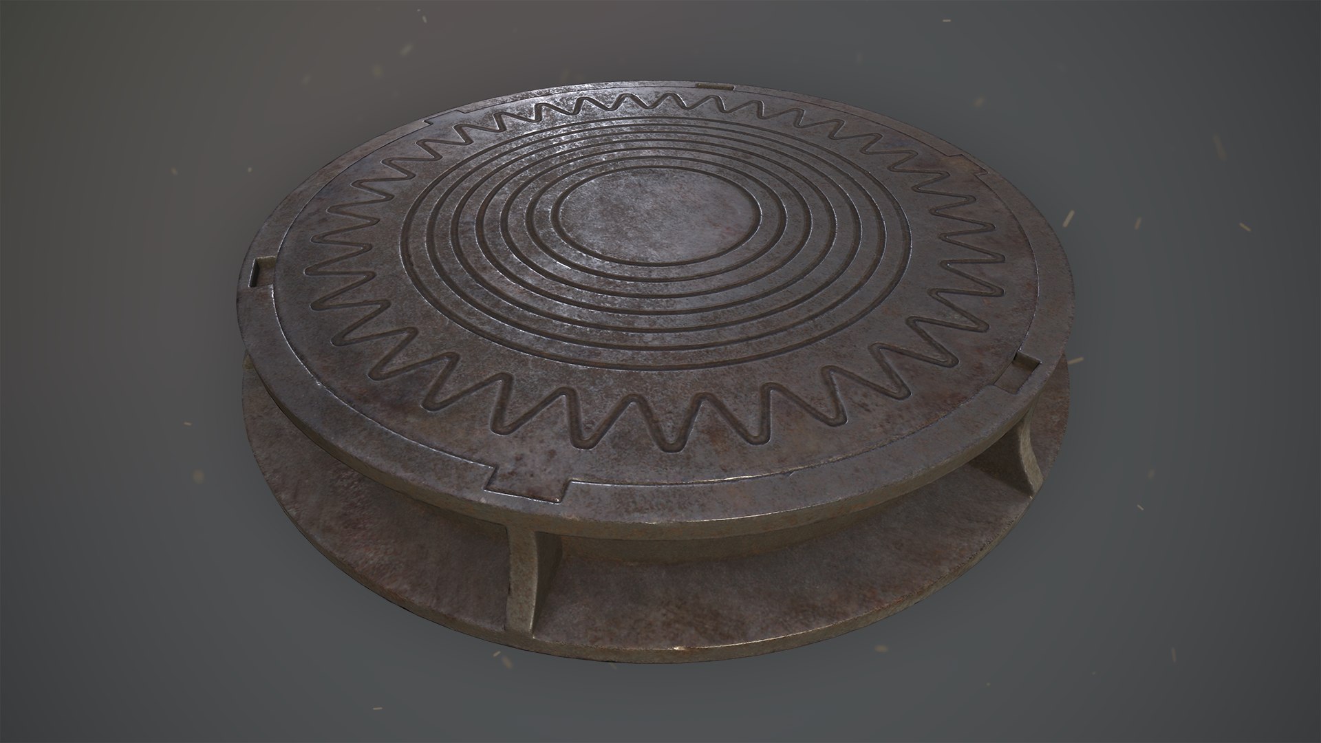 3D Sewer Hatch Model - TurboSquid 1304022