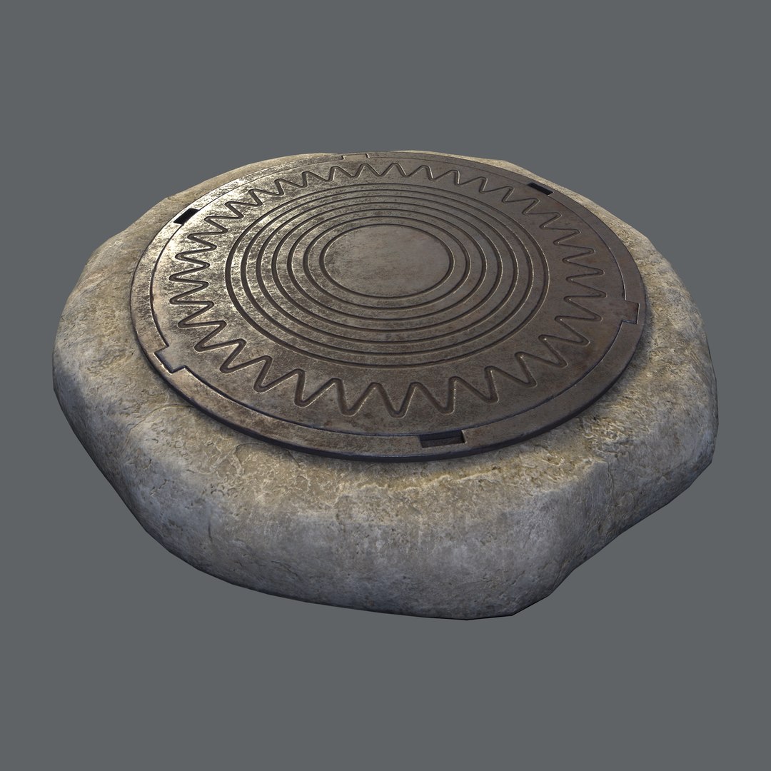 3D Sewer Hatch Model - TurboSquid 1304022
