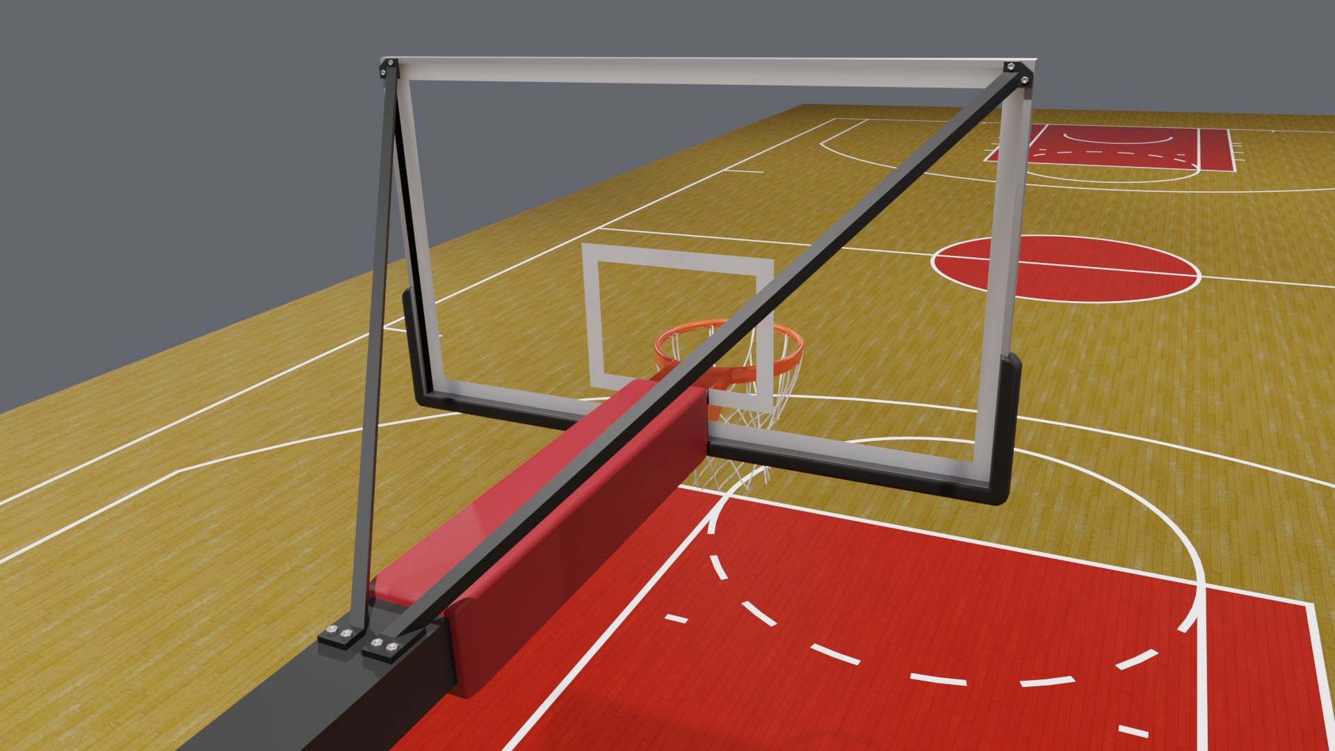 3D Realistic Basketball Basket Backboard - TurboSquid 1647336