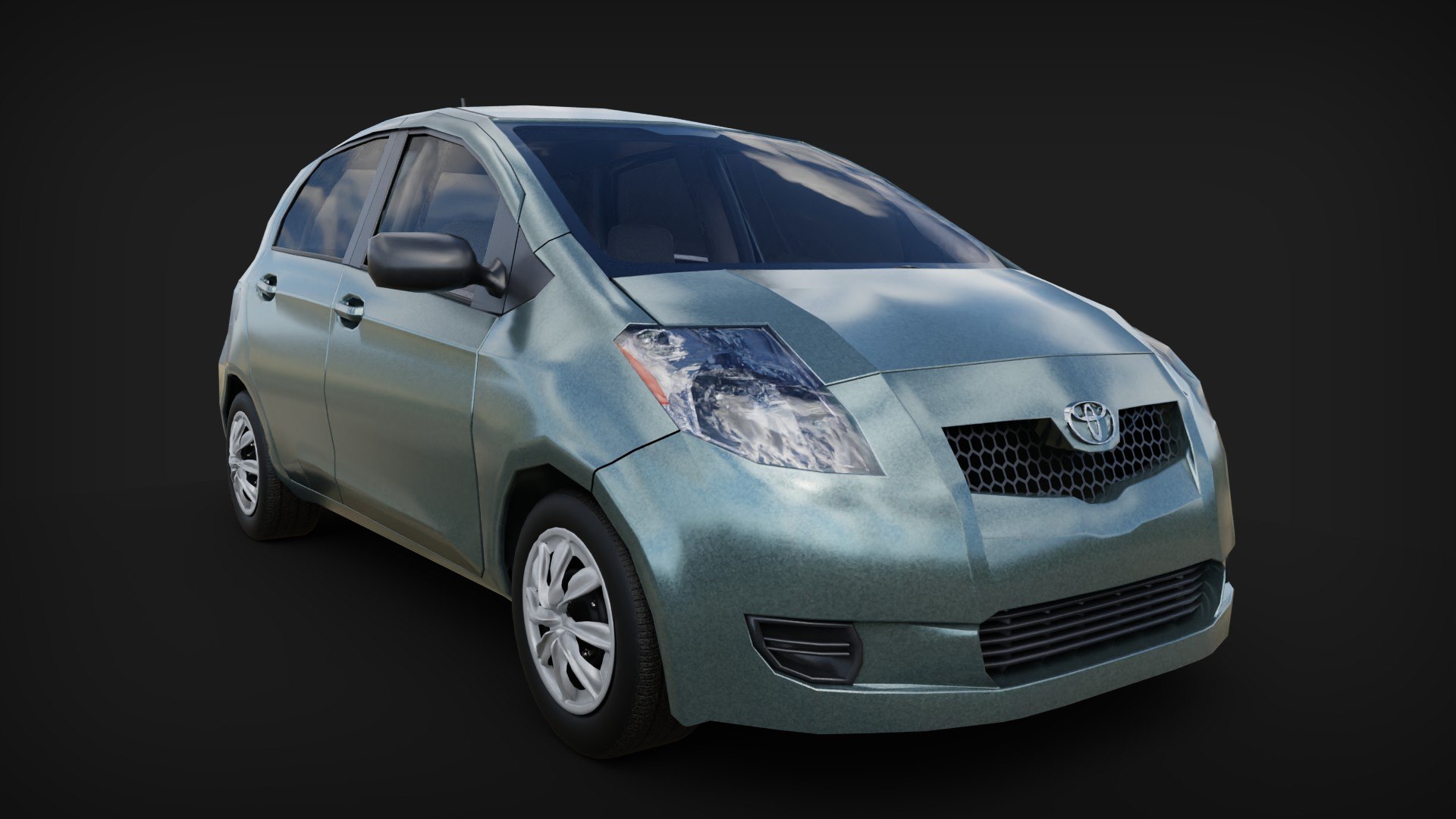Toyota Vitz Yaris Hatchback 3D - TurboSquid 2089838