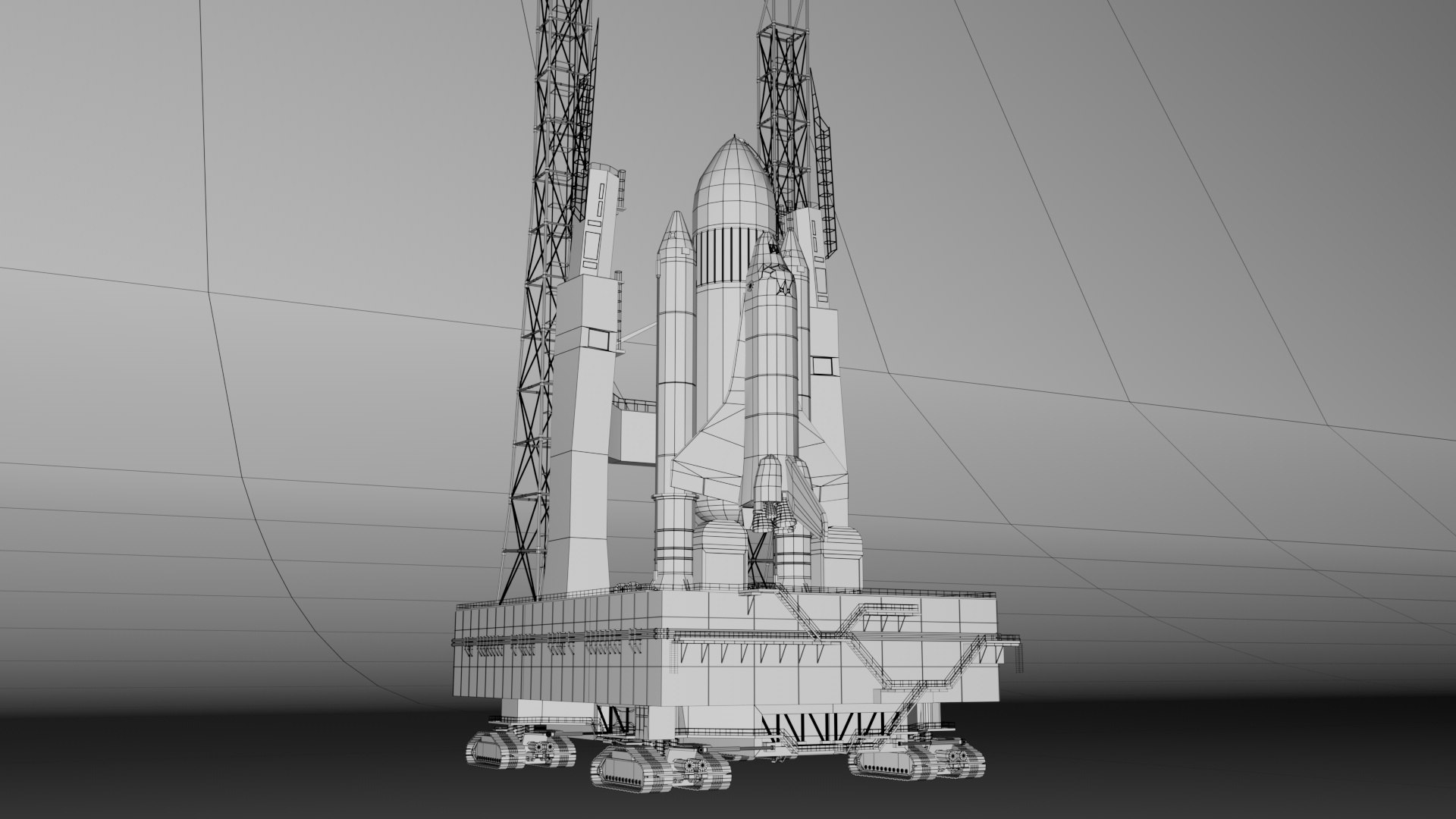Nasa Crawler Mobile Launch Platform And Space Shuttle Rocket - Game ...