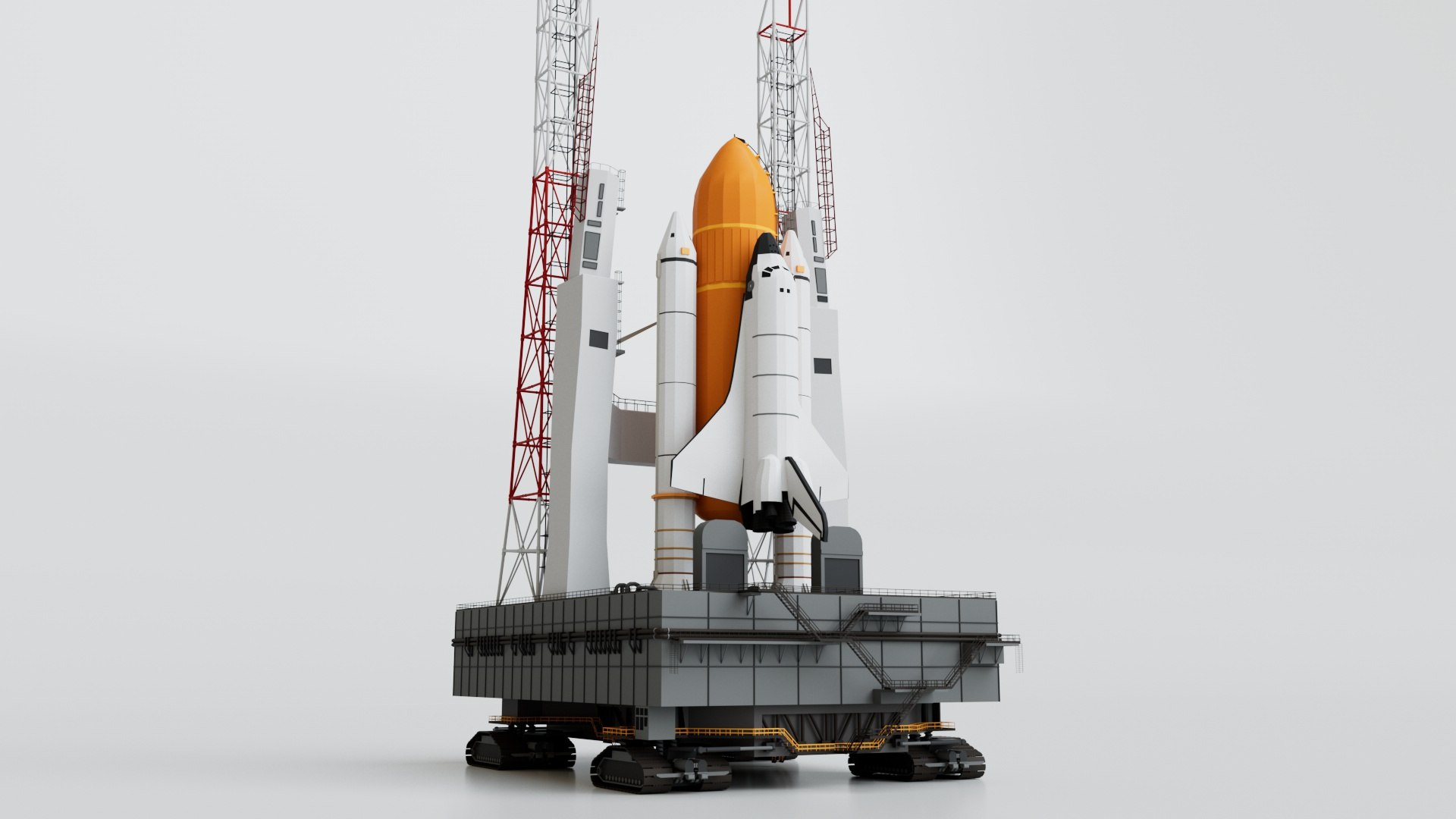 Nasa Crawler Mobile Launch Platform And Space Shuttle Rocket - Game ...