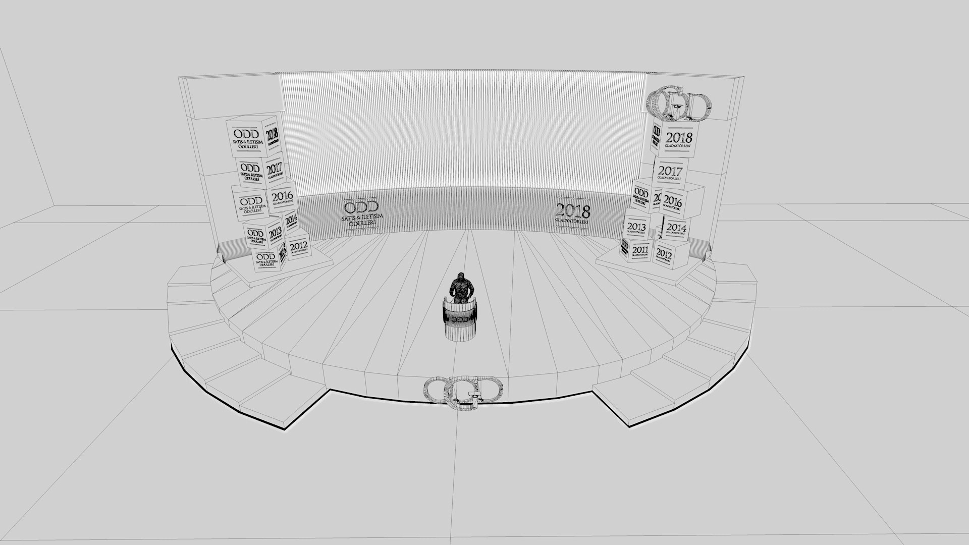 3D stage t model - TurboSquid 1623006