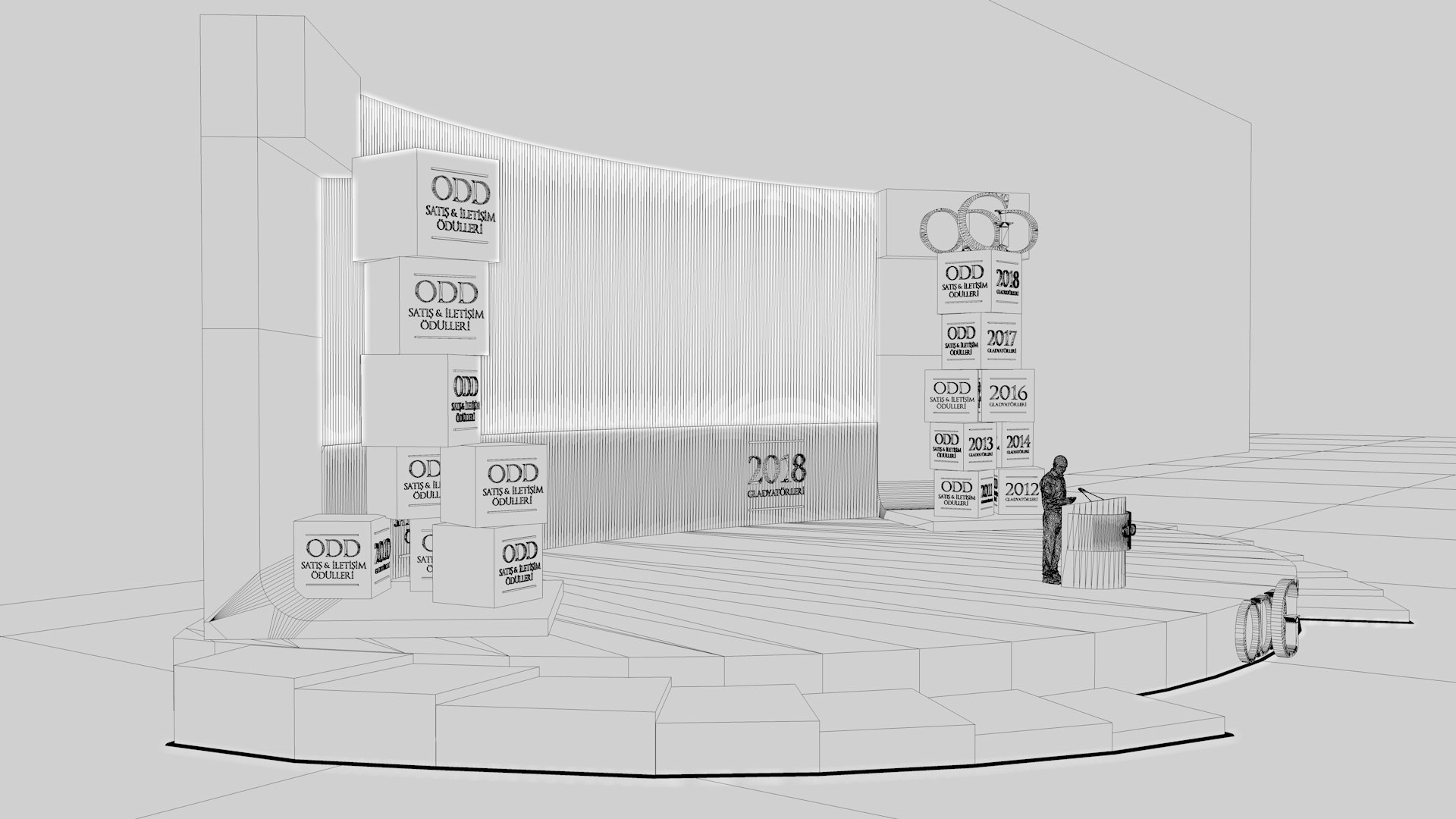 3D stage t model - TurboSquid 1623006