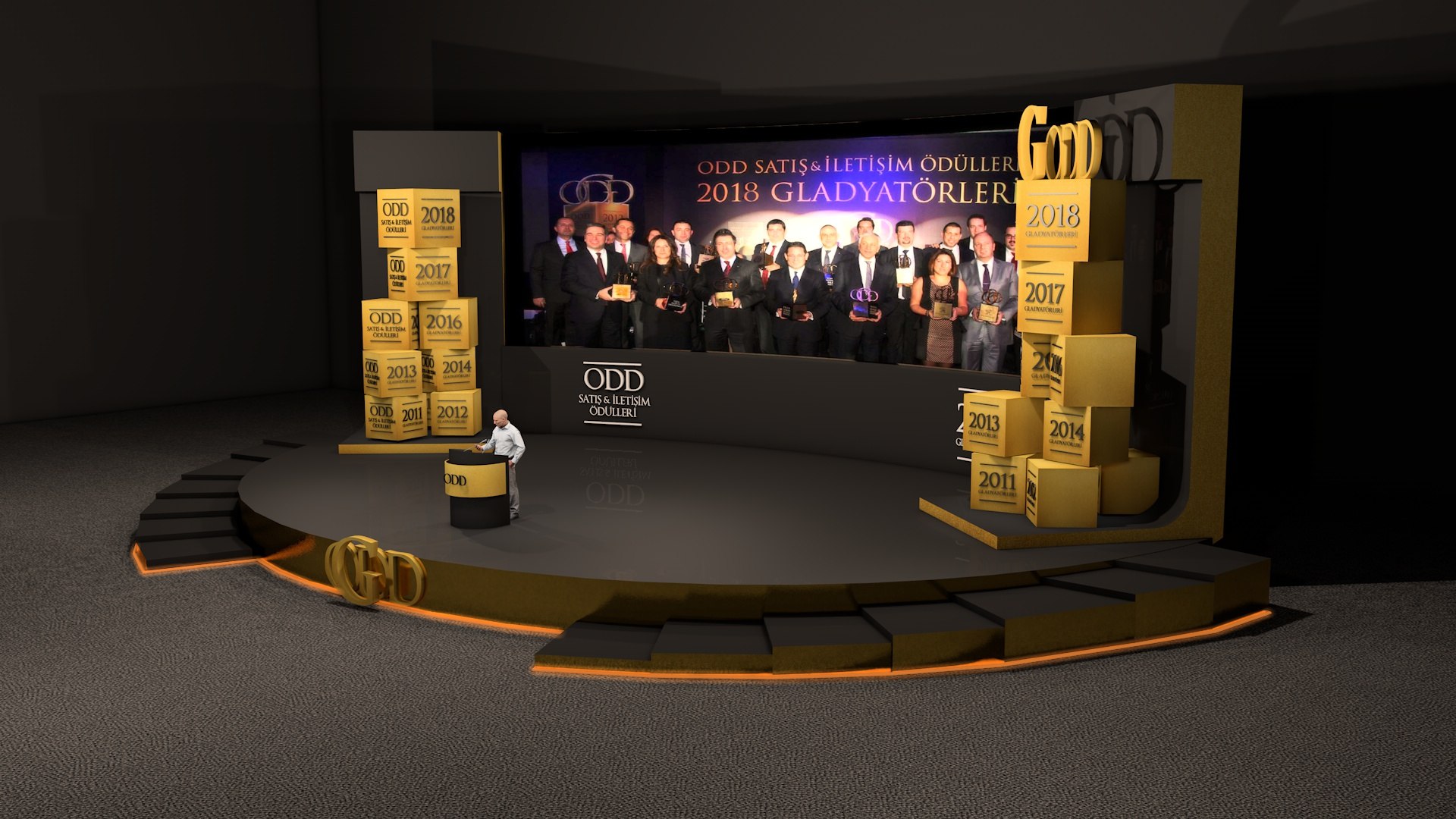 3D stage t model - TurboSquid 1623006