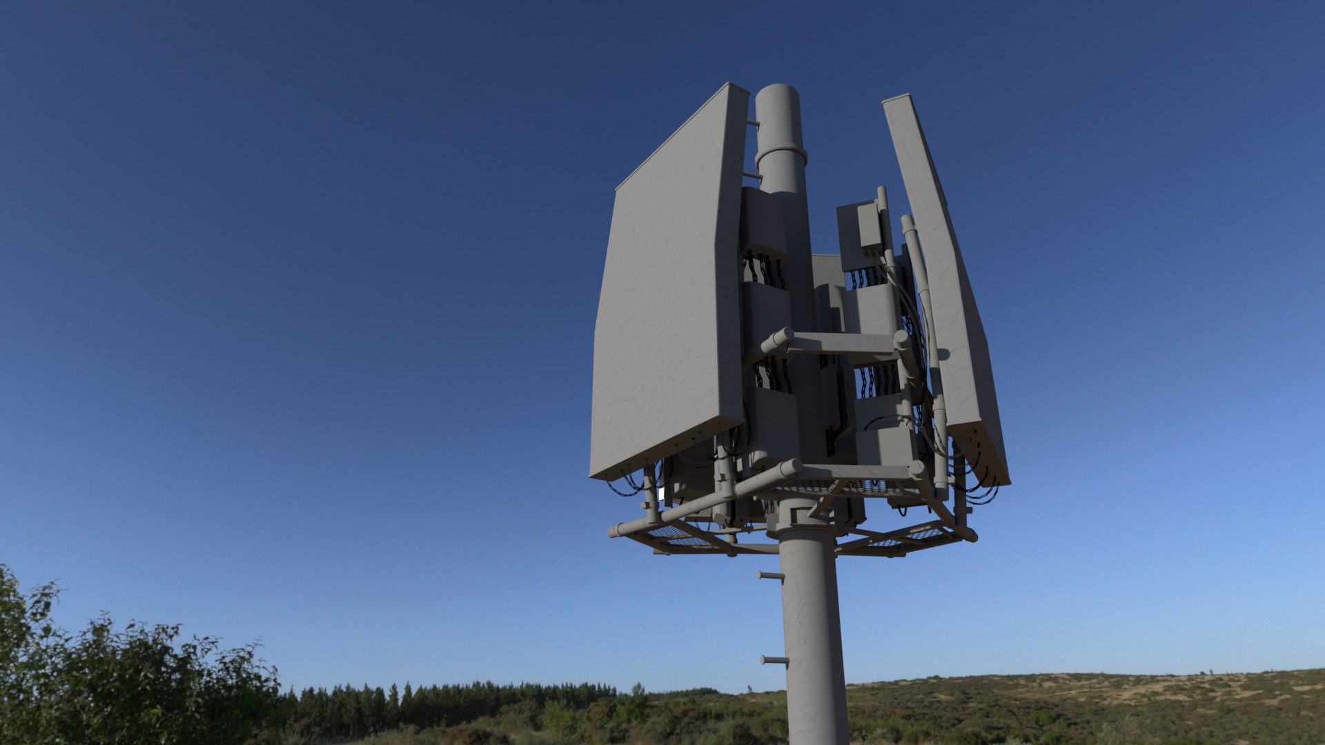 Cell Tower 2 3D Model - TurboSquid 1293090