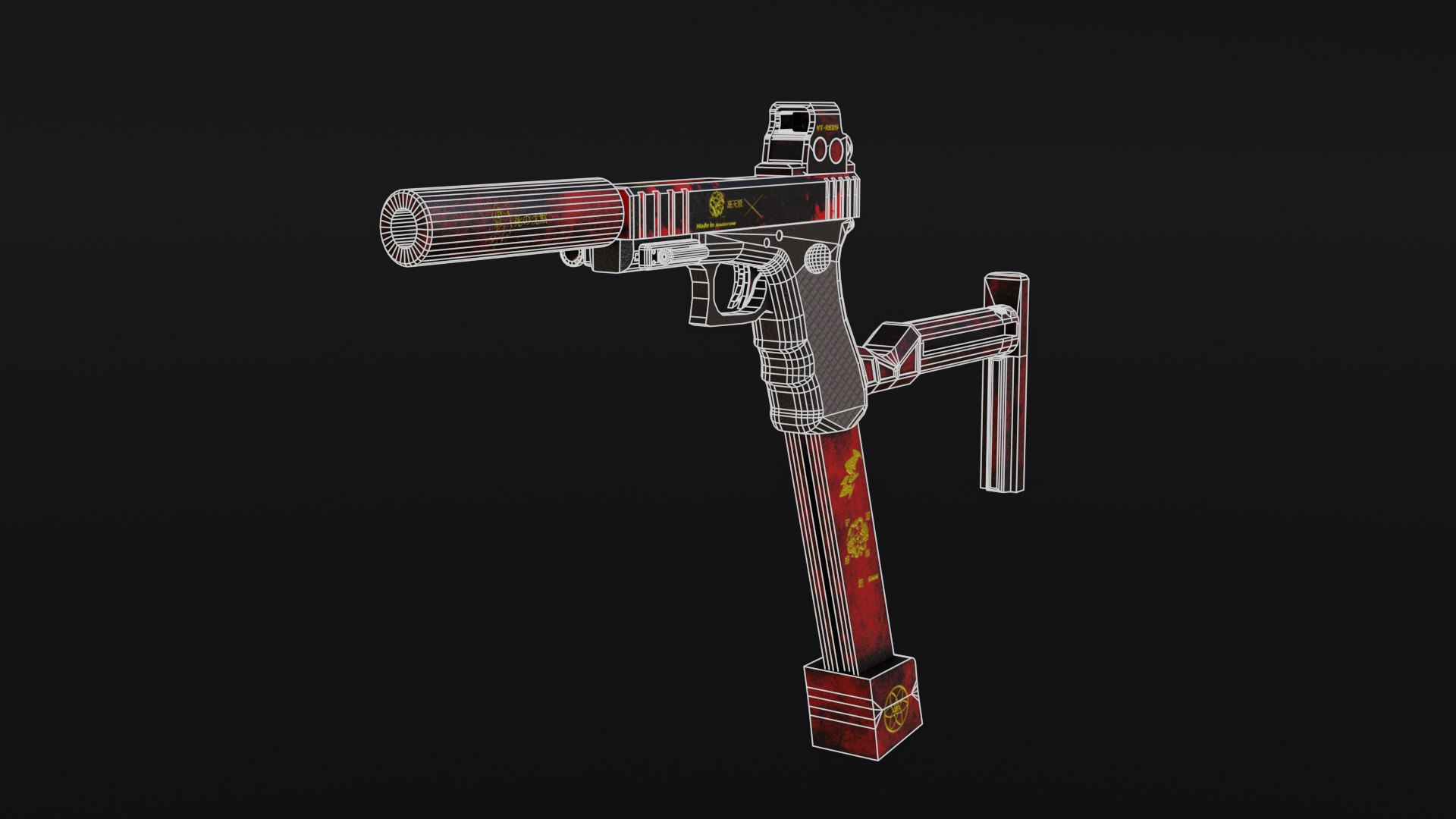 3D Low Poly Dragon Glock - TurboSquid 1807178