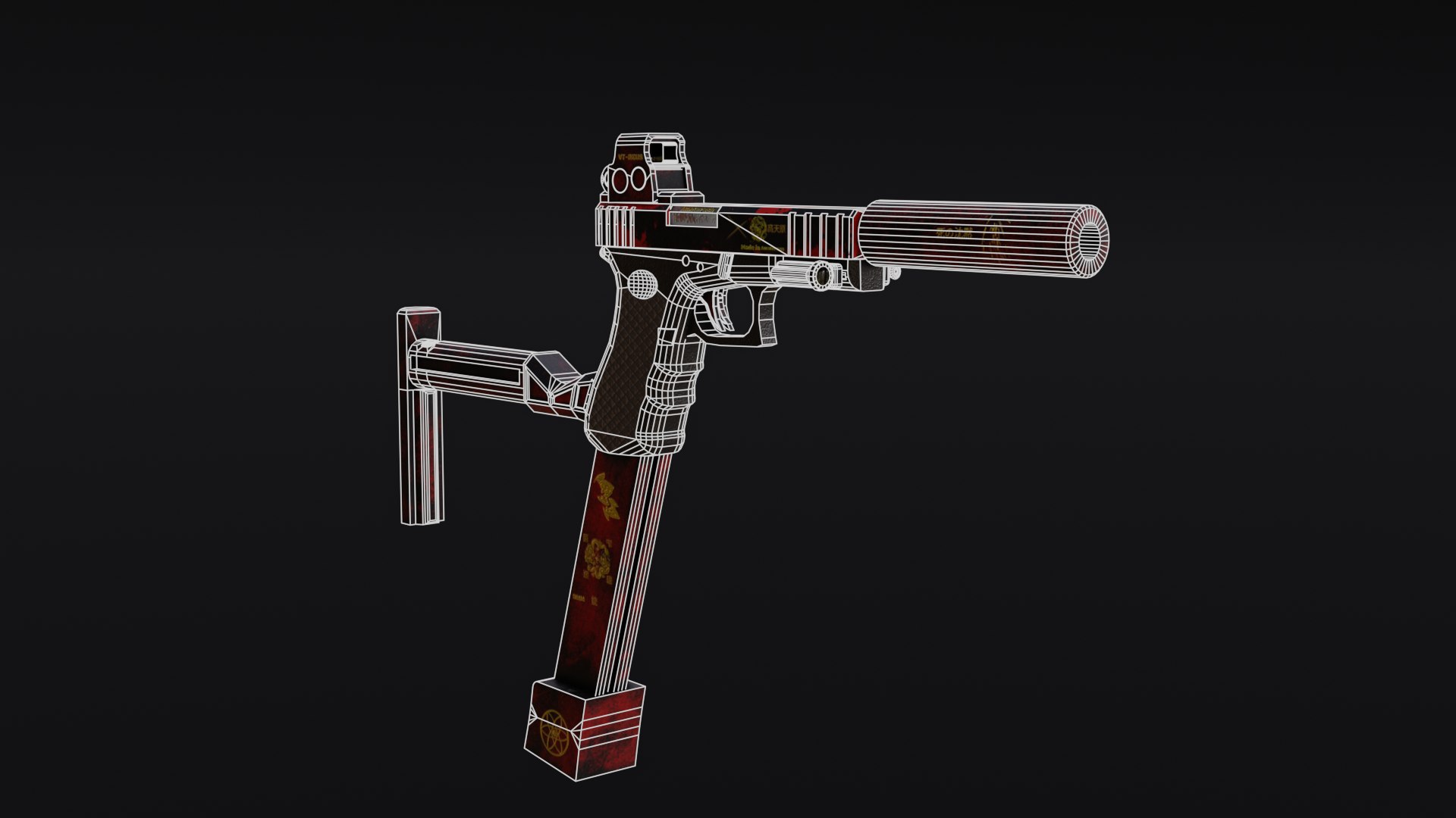 3D Low Poly Dragon Glock - TurboSquid 1807178